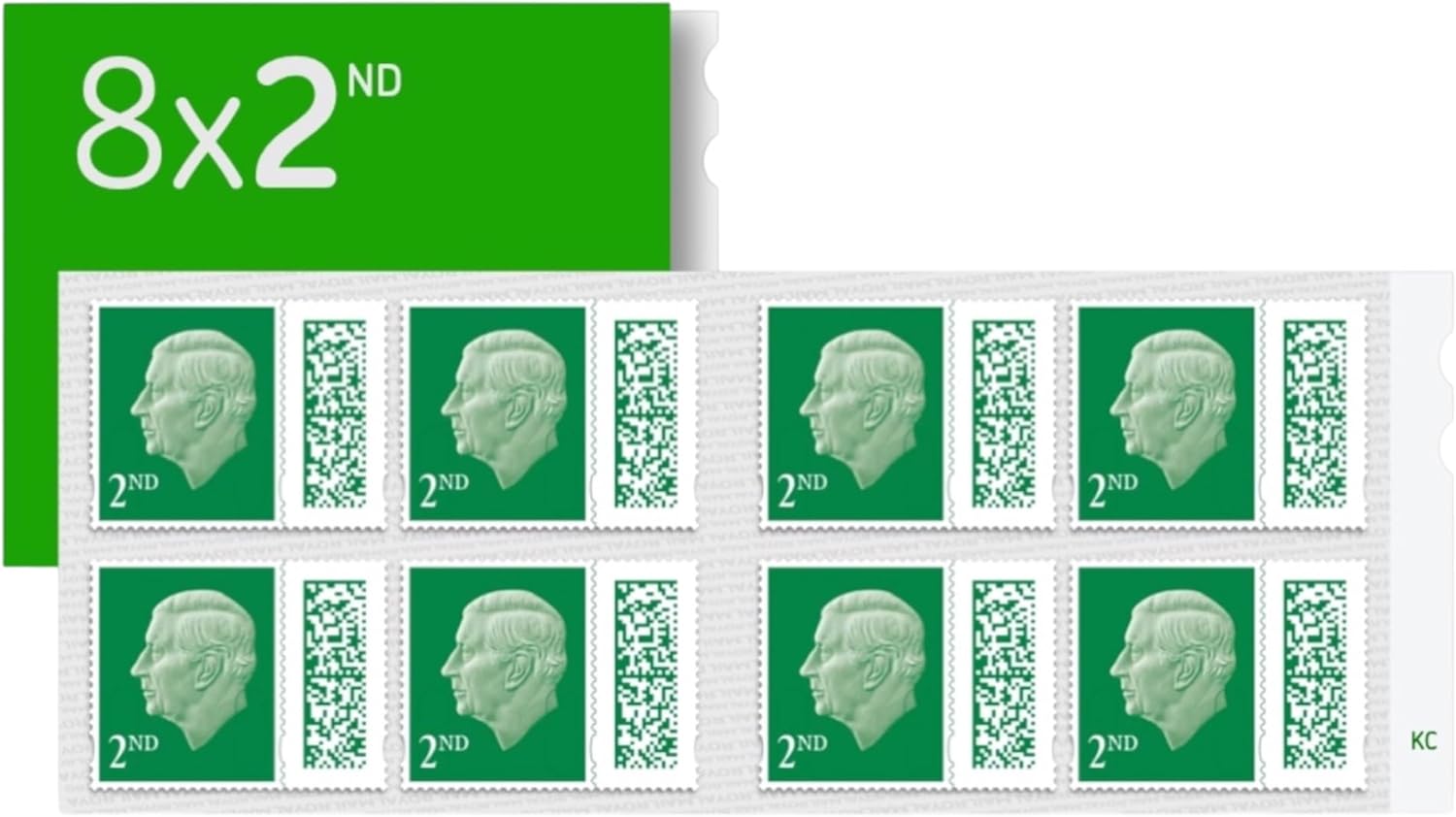 2nd Class Stamp (8 Pack) | Self Adhesive | QR Barcoded for ...