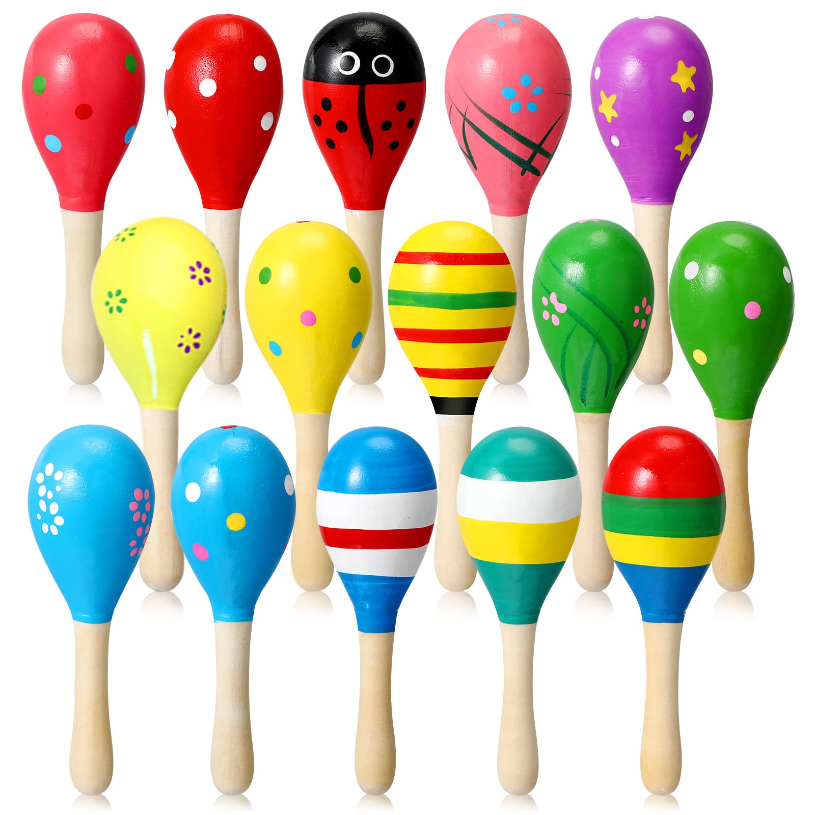 Maracas Party Favors 12 Pieces Maracas For Maraca Party Favours Wooden ...