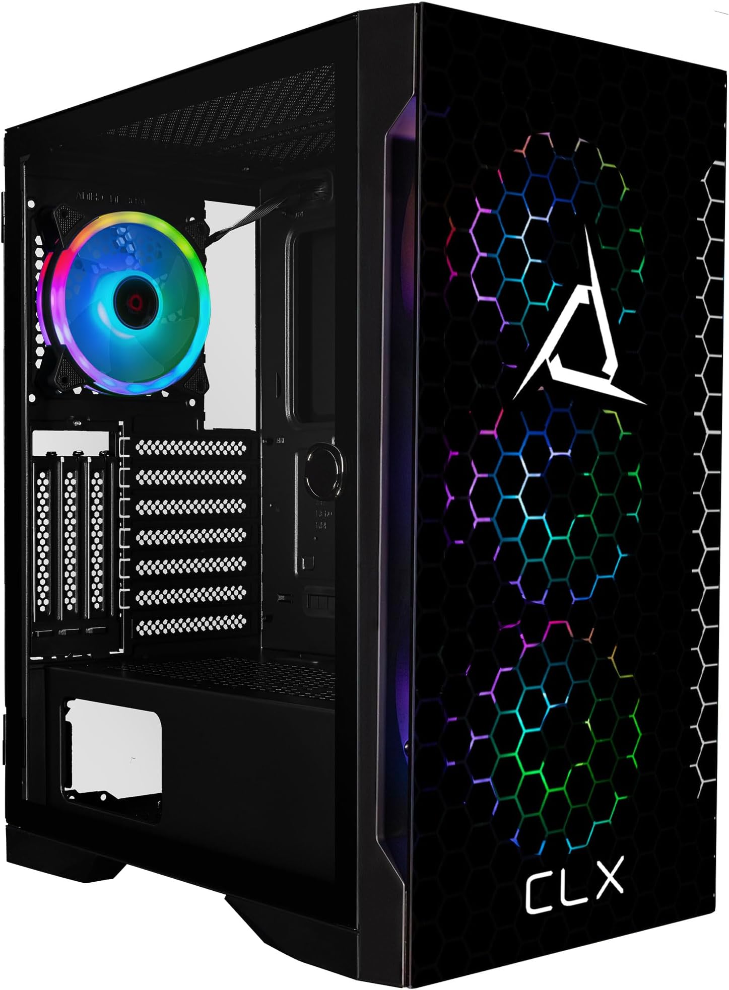 Amazon.com: CLX Spear ATX Mid-Tower, Tempered Glass Front and Full Size ...