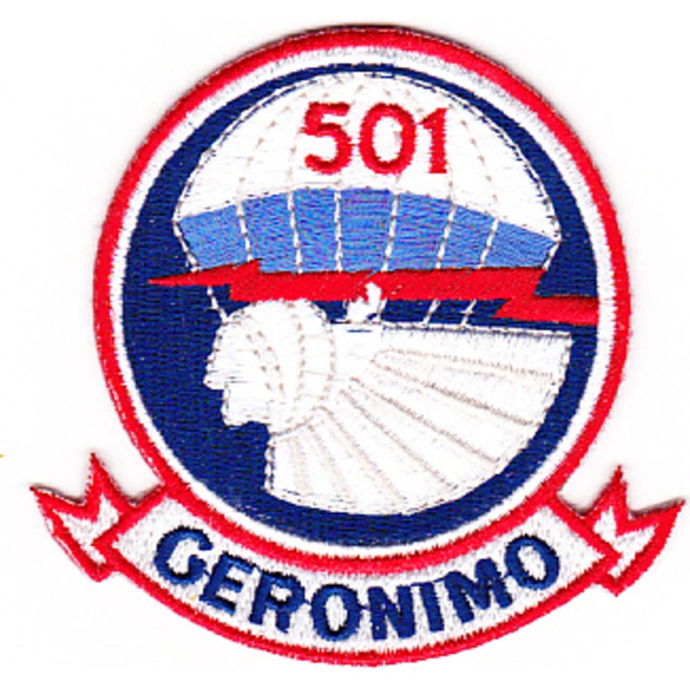 Amazon.com: 501st Airborne Infantry Regiment Patch Geronimo - Version ...