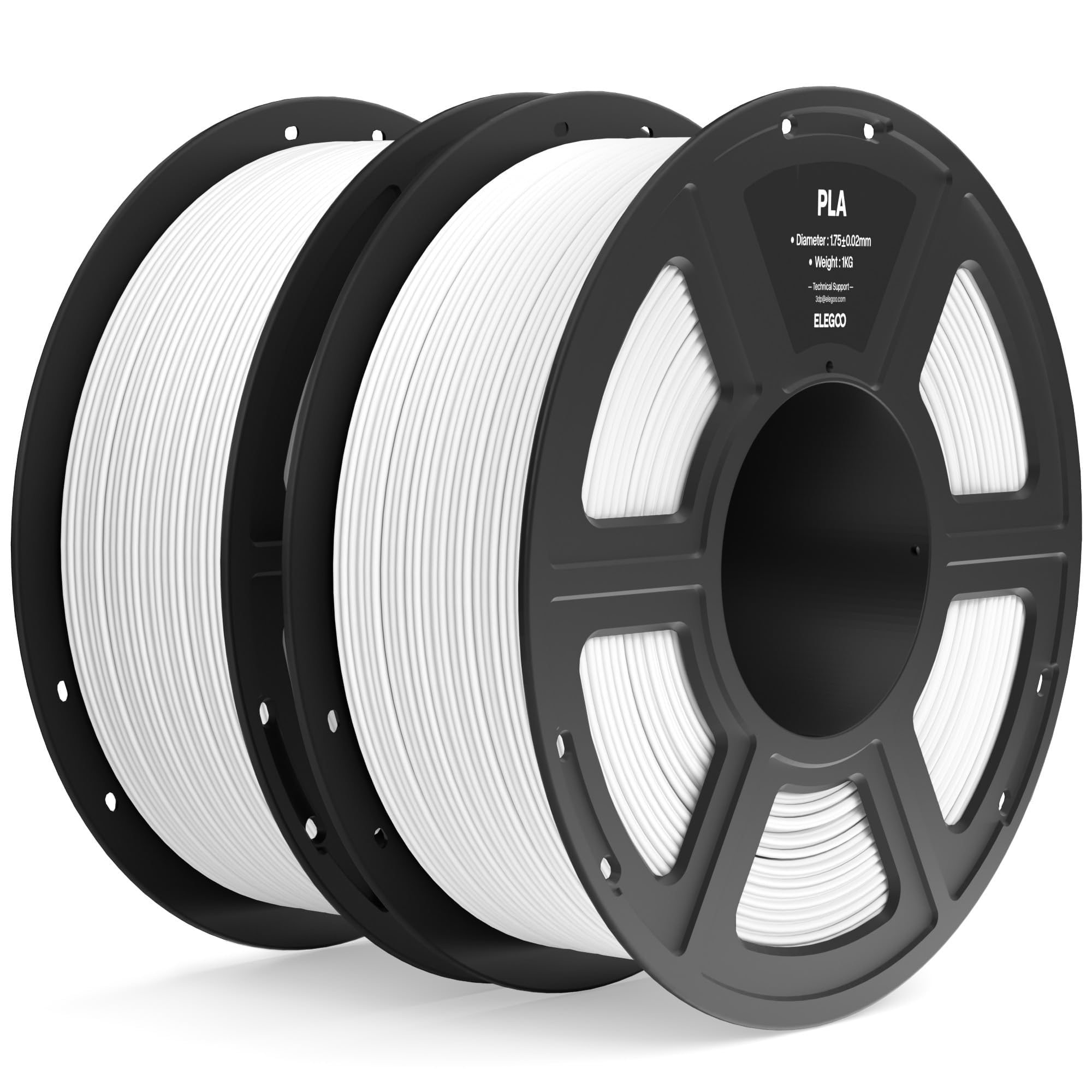 Snapklik.com : ELEGOO PLA Filament 1.75mm White 2KG, 3D Printer ...