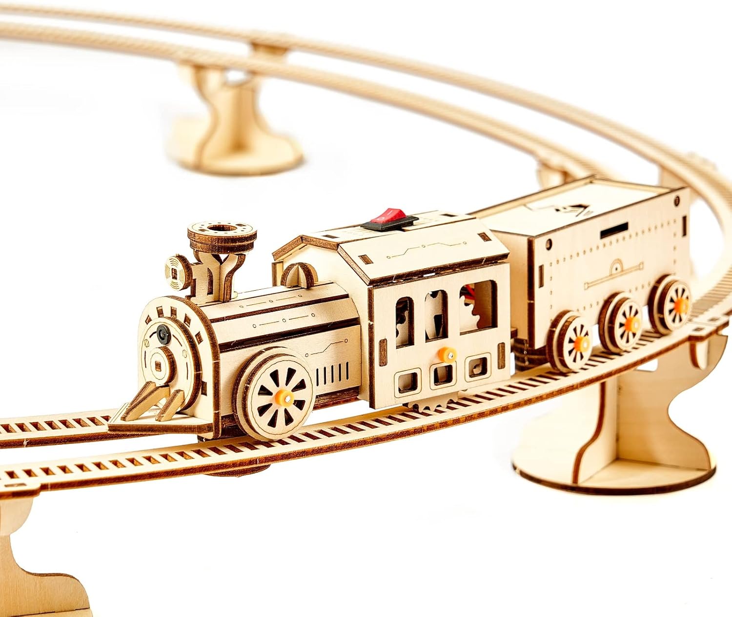 Amazon.com: bennama 3D Wooden Puzzles Little Truck Train Model Kits ...