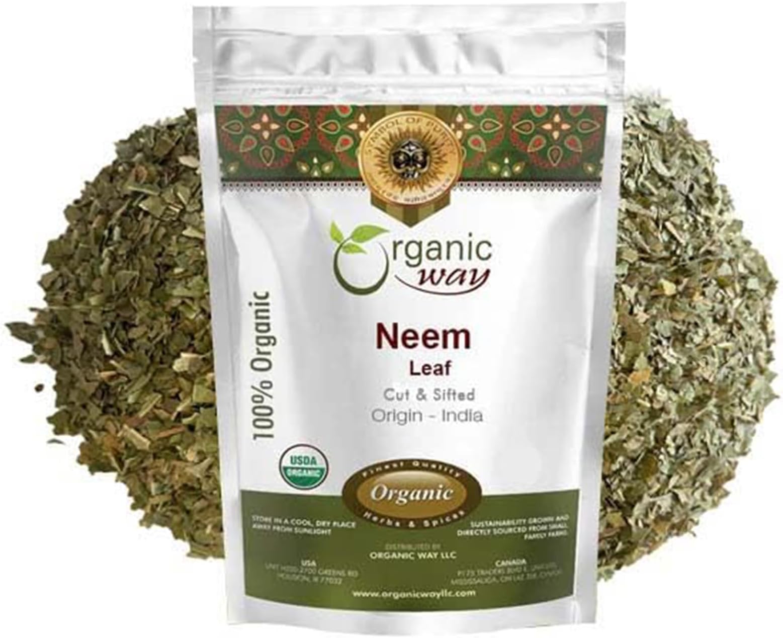 Amazon.com: Organic Way Neem Leaf Cut and sifted | Herbal Tea | Premium ...