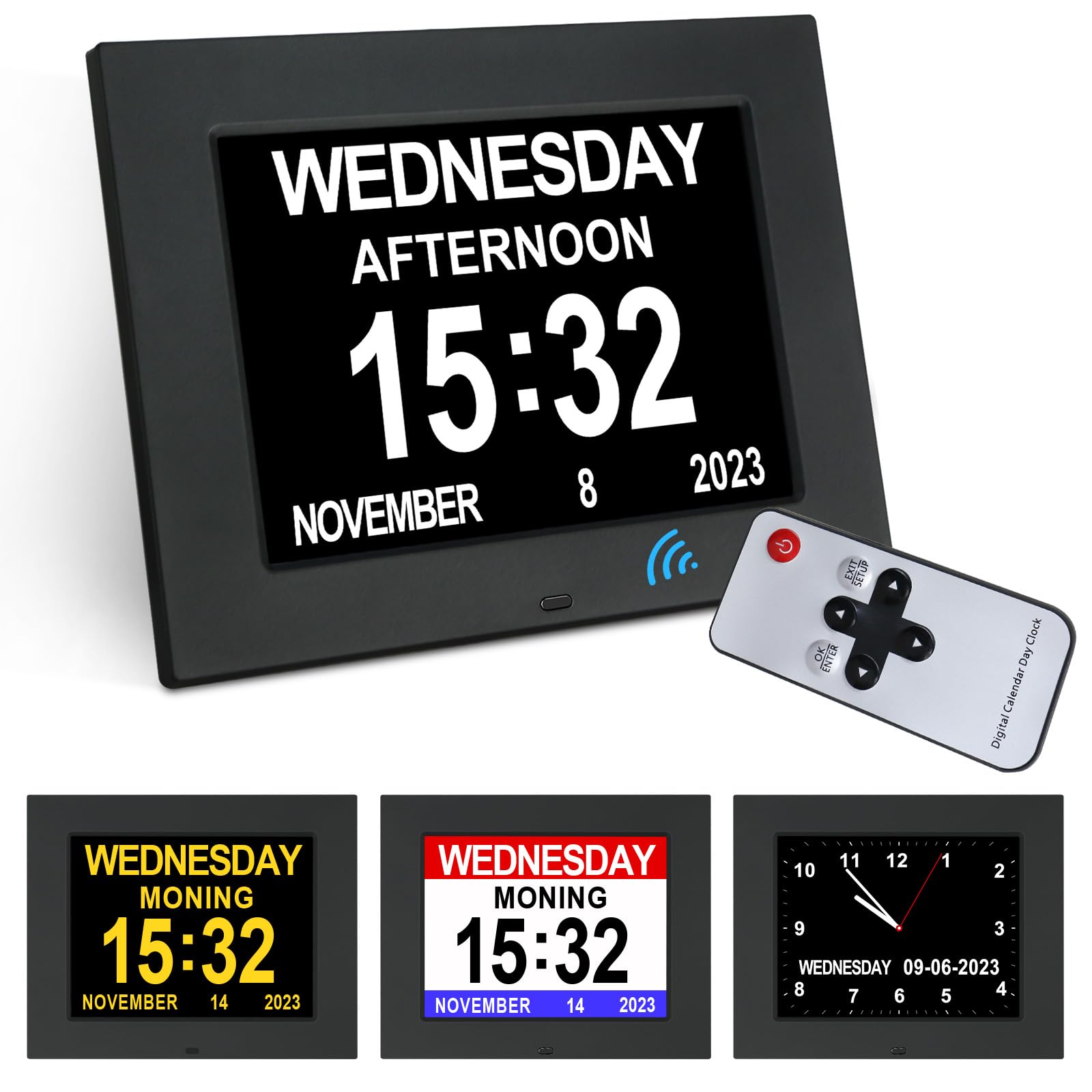 Amazon.com: TSITSC Large Digital Calendar Day Clock for Seniors, 8 ...