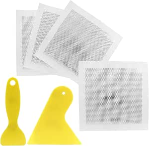 Moicstiy 4 PCS Drywall Repair Patch Kit, 8 inch Self Adhesive Aluminum ...