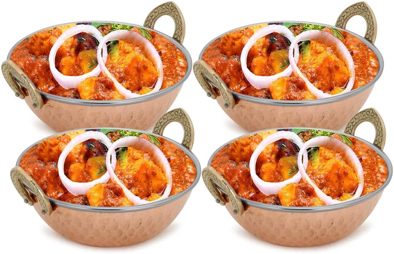 Amazon.com | VAKRATUNDA KITCHENWARES Heavy-Duty Stainless Steel Kadhai ...