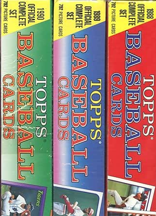1988 1989 1990 Topps Baseball Card Complete Box Set Collection FACTORY ...