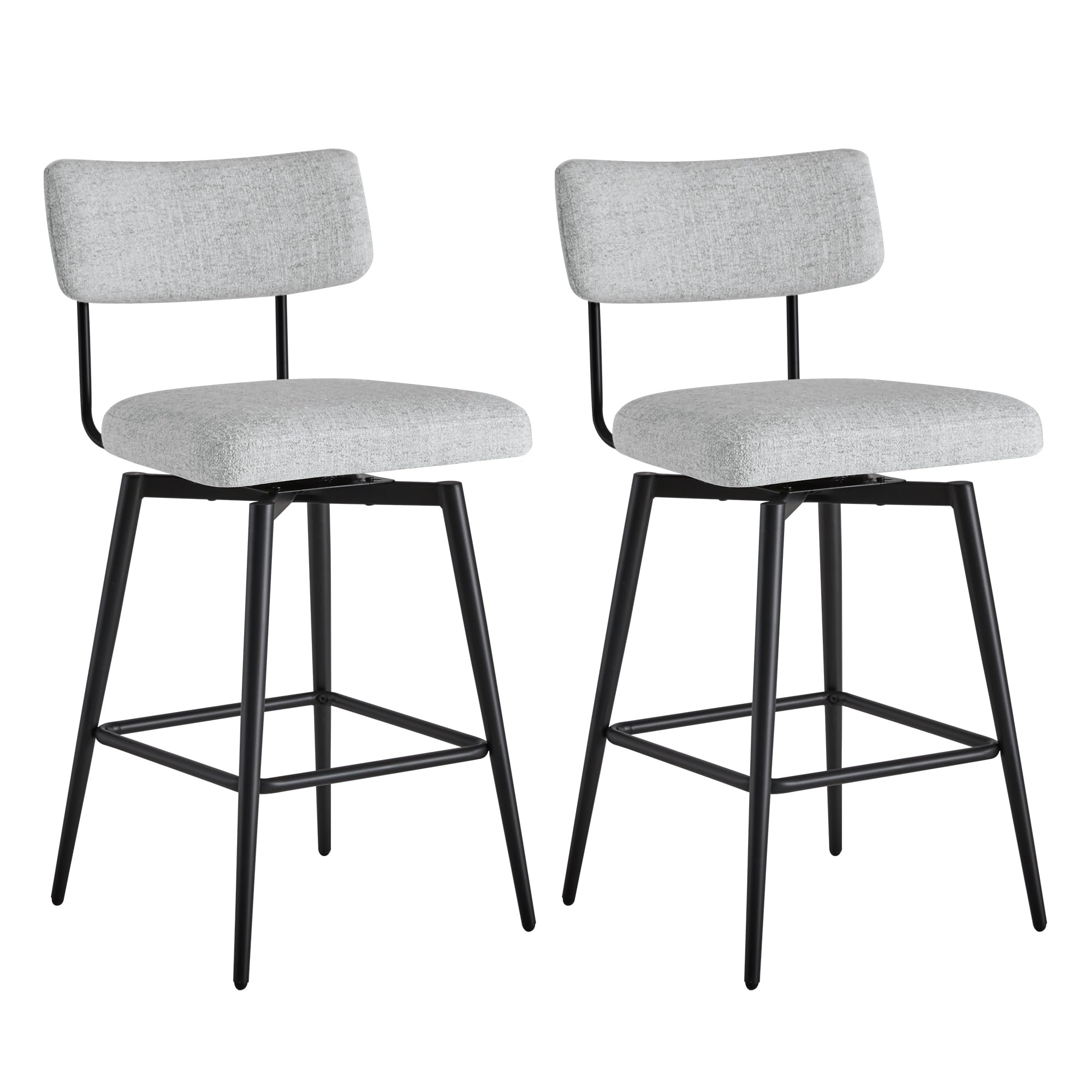 Amazon.com: Watson & Whitely Swivel Counter Height Bar Stool Chairs Set ...