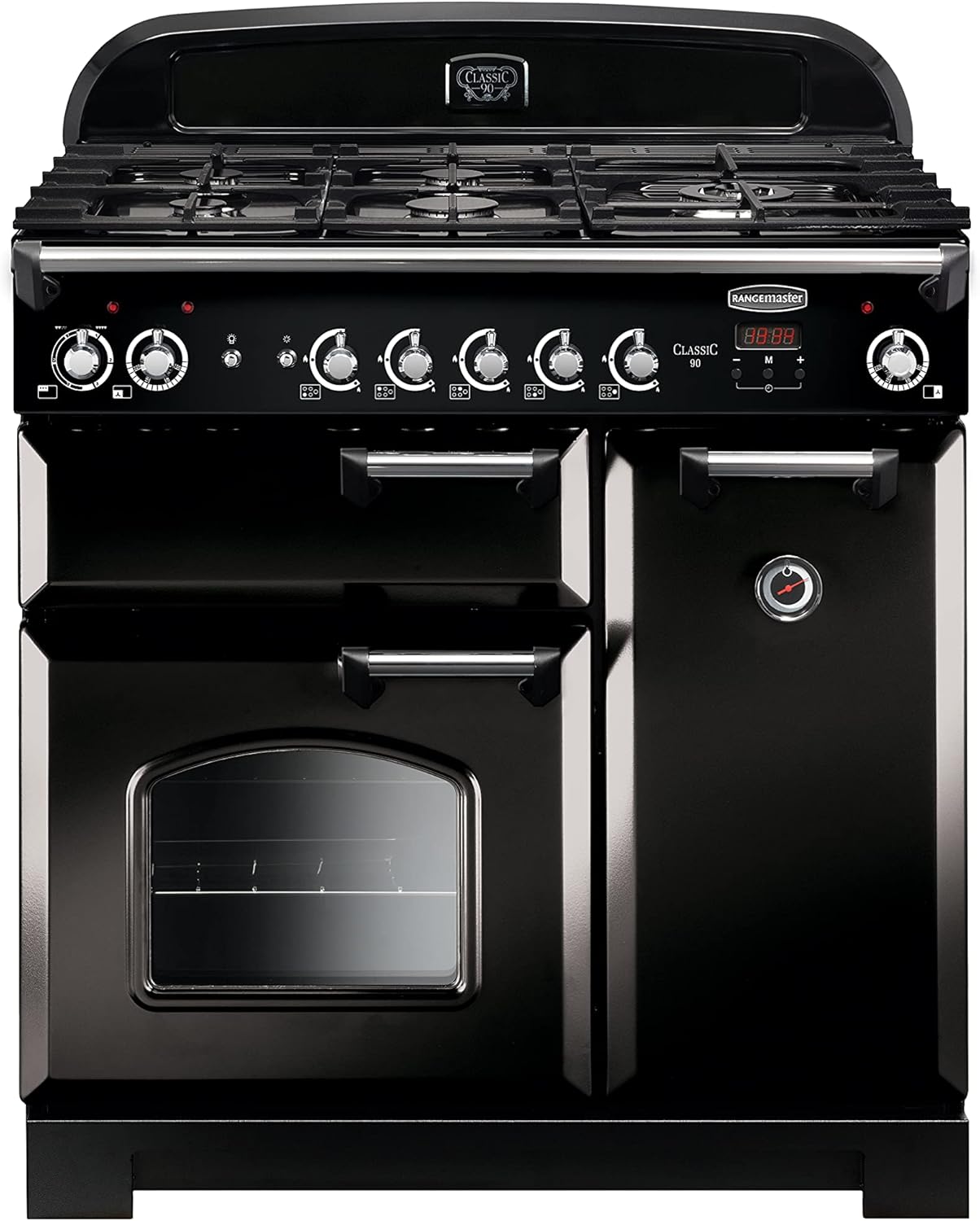 Rangemaster CLA90DFFBL/C Freestanding Range Cooker, Two Fan Ovens, AA ...