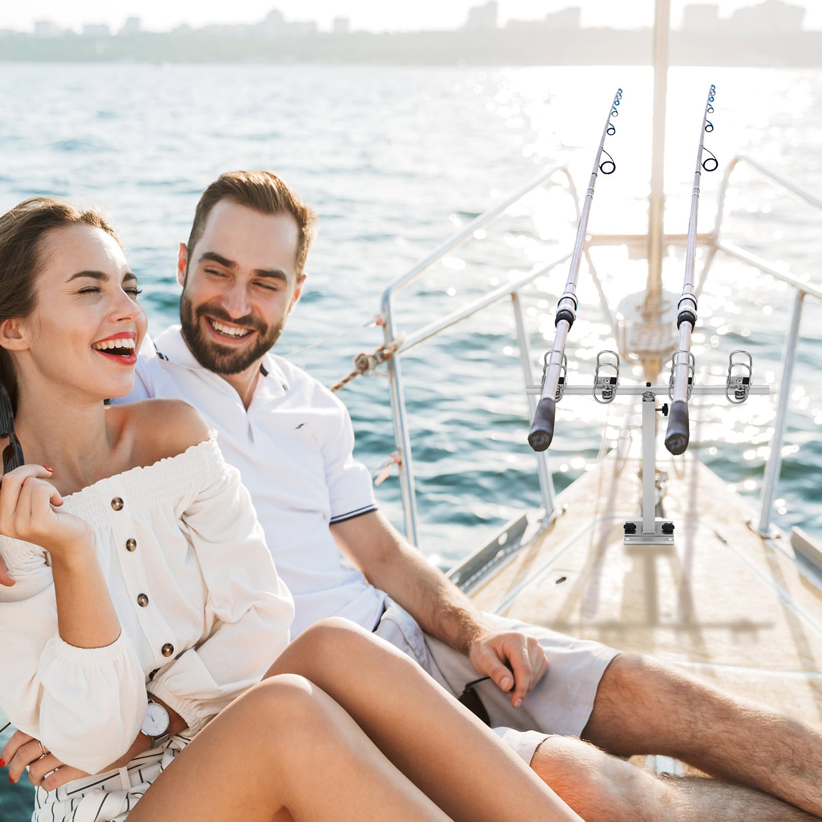 Crappie Rod Holder PVC Coated Steel Wire Fishing Pole Holders for Boats ...