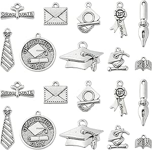 Amazon.com: DanLingJewelry 100Pcs 10 Styles Graduation Charms College ...