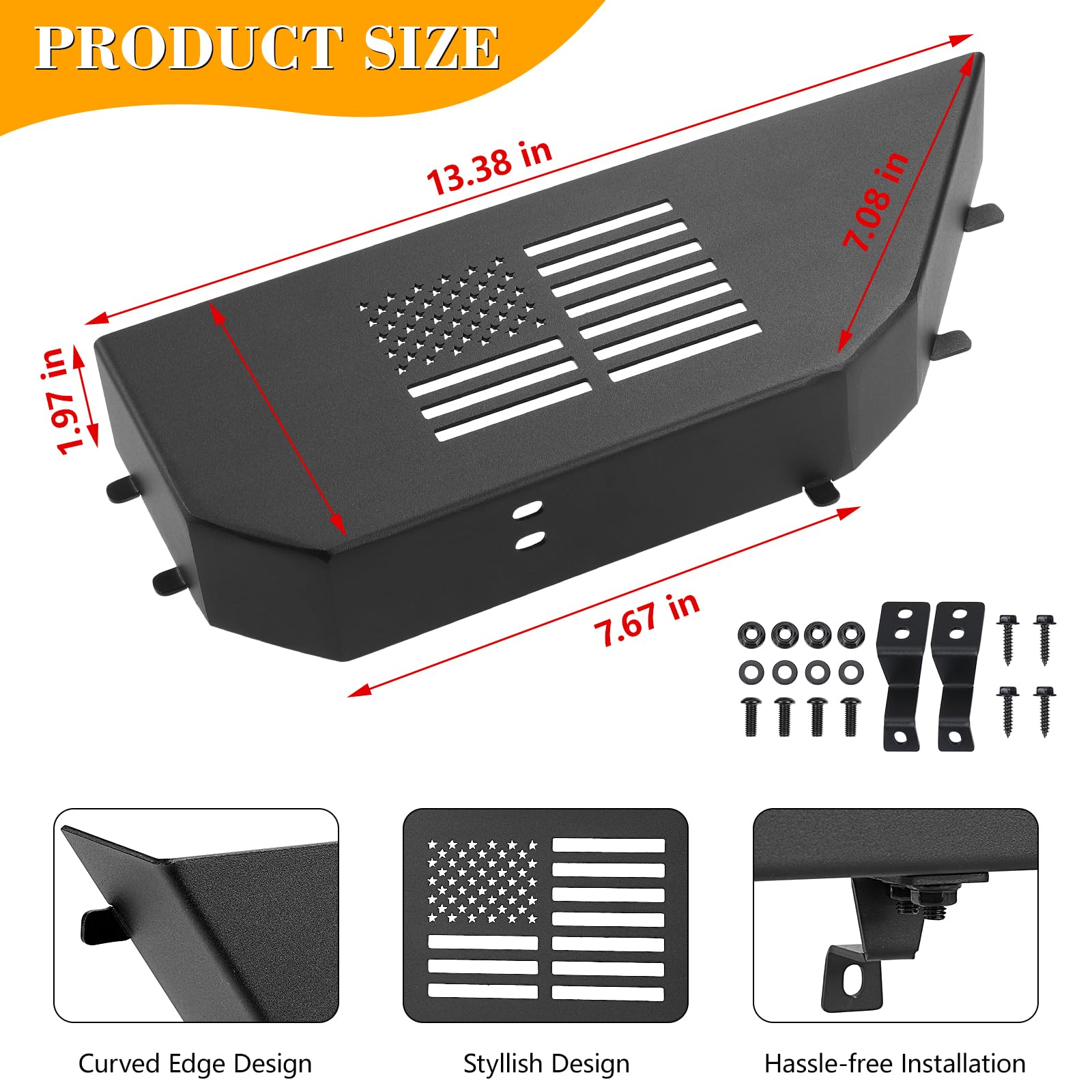 Snapklik.com : Piclafe Metal Rear Door Storage Pockets For 2018-2024 ...