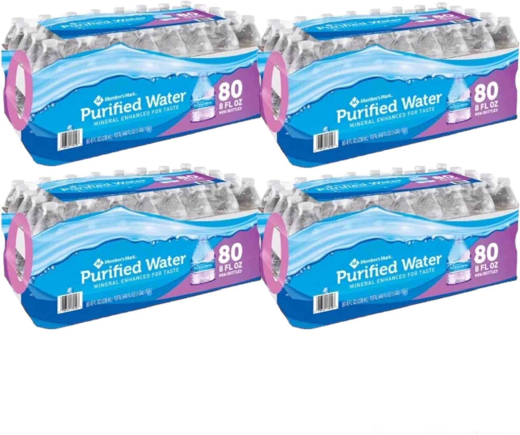 Amazon.com: Purified Water 8 oz. bottle, 80 pk -Small Bottles Of Water ...