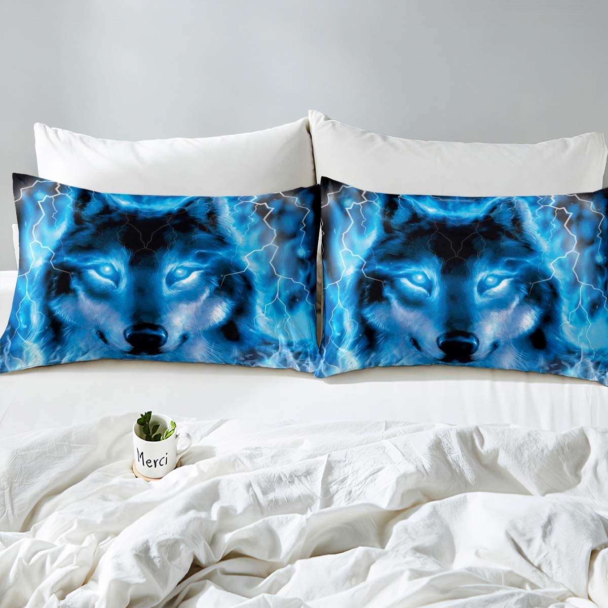 Juego de cama de lobo con est...B08W58337B | Encarguelo.com