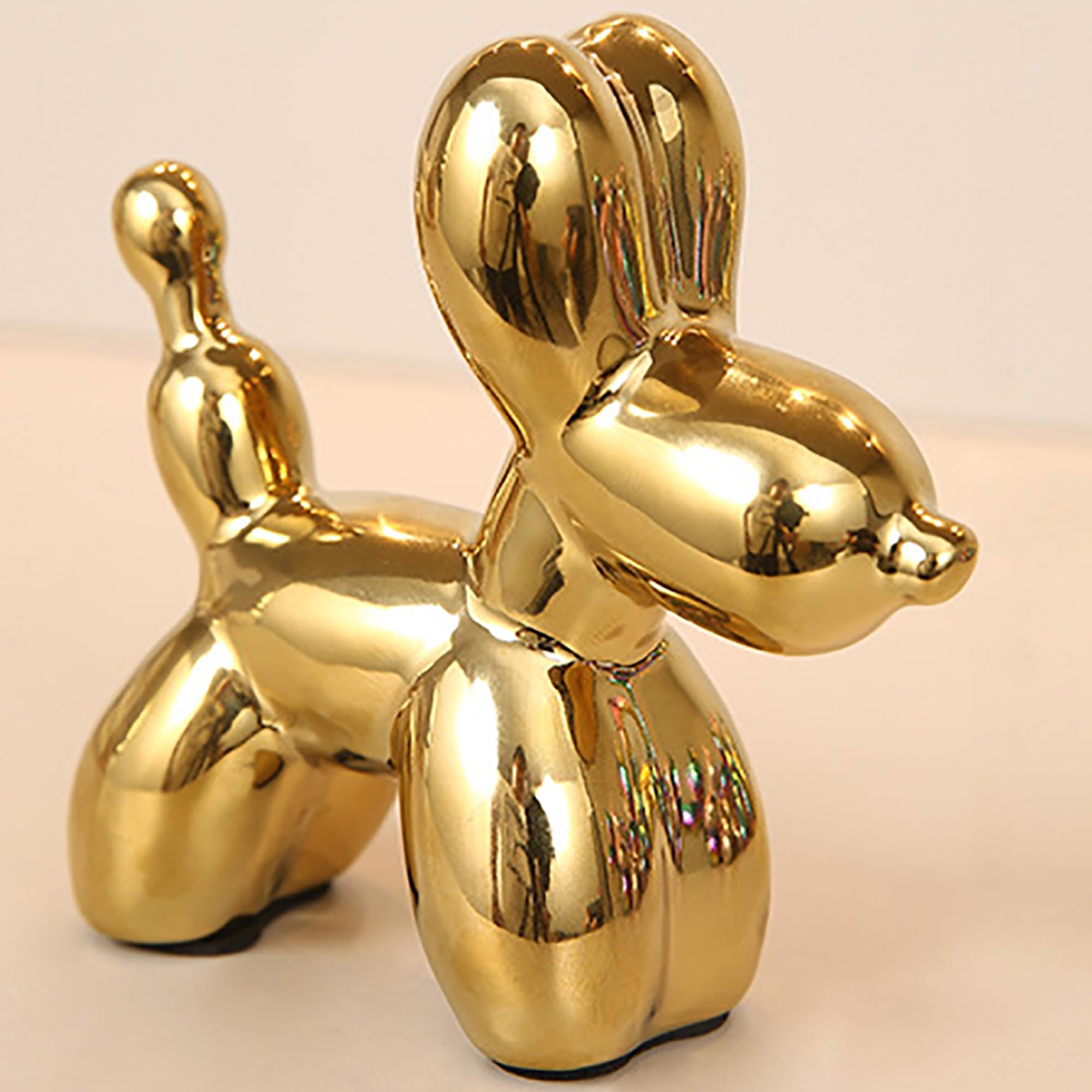 Amazon.com: Steviieden Ceramic Balloon Dog Statues Gold Modern Small ...