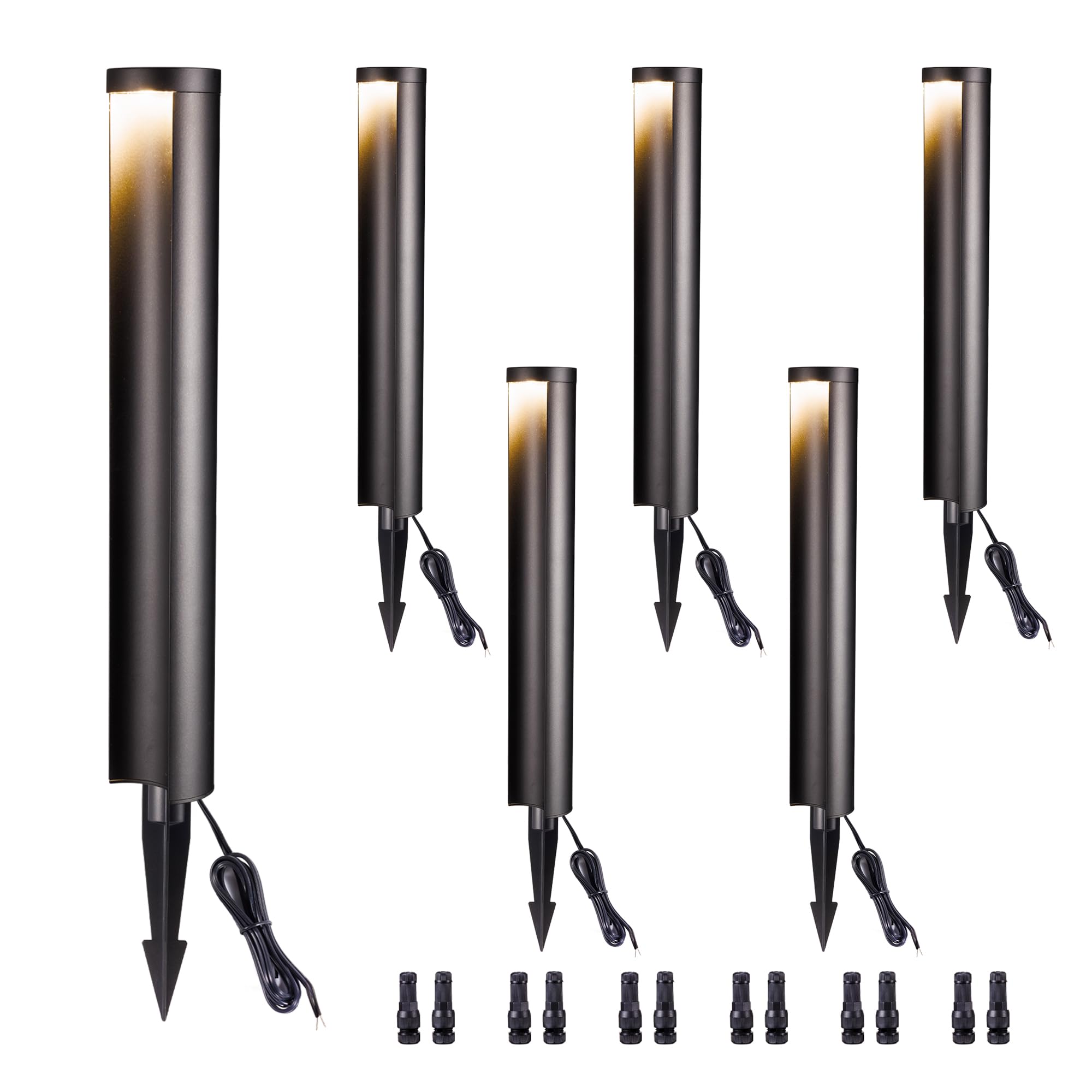 Varmtalys Outdoor Path Lights, LED Landscape Pathway Lights, 12V Low ...