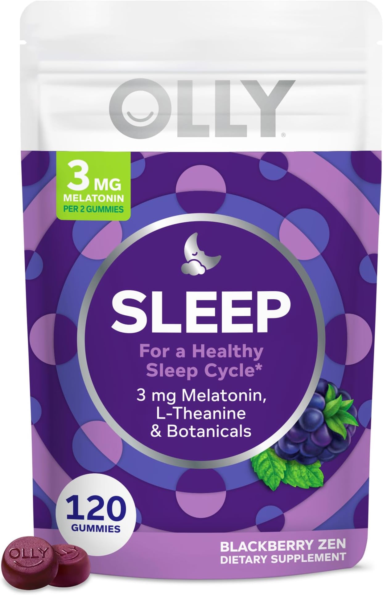 Amazon.com: OLLY Sleep Gummy, 3 mg Melatonin, L-Theanine, Chamomile ...