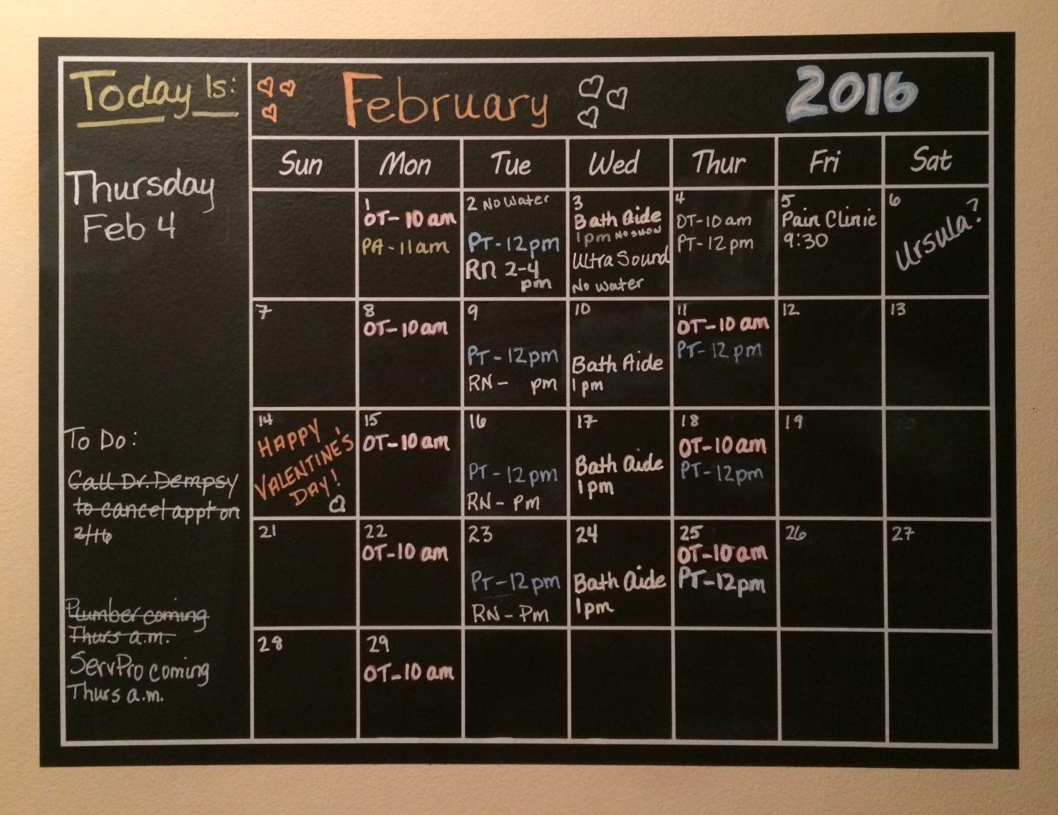 Amazon.com: Chalkboard Calendar Wall Sticker - Blackboard Organizer ...