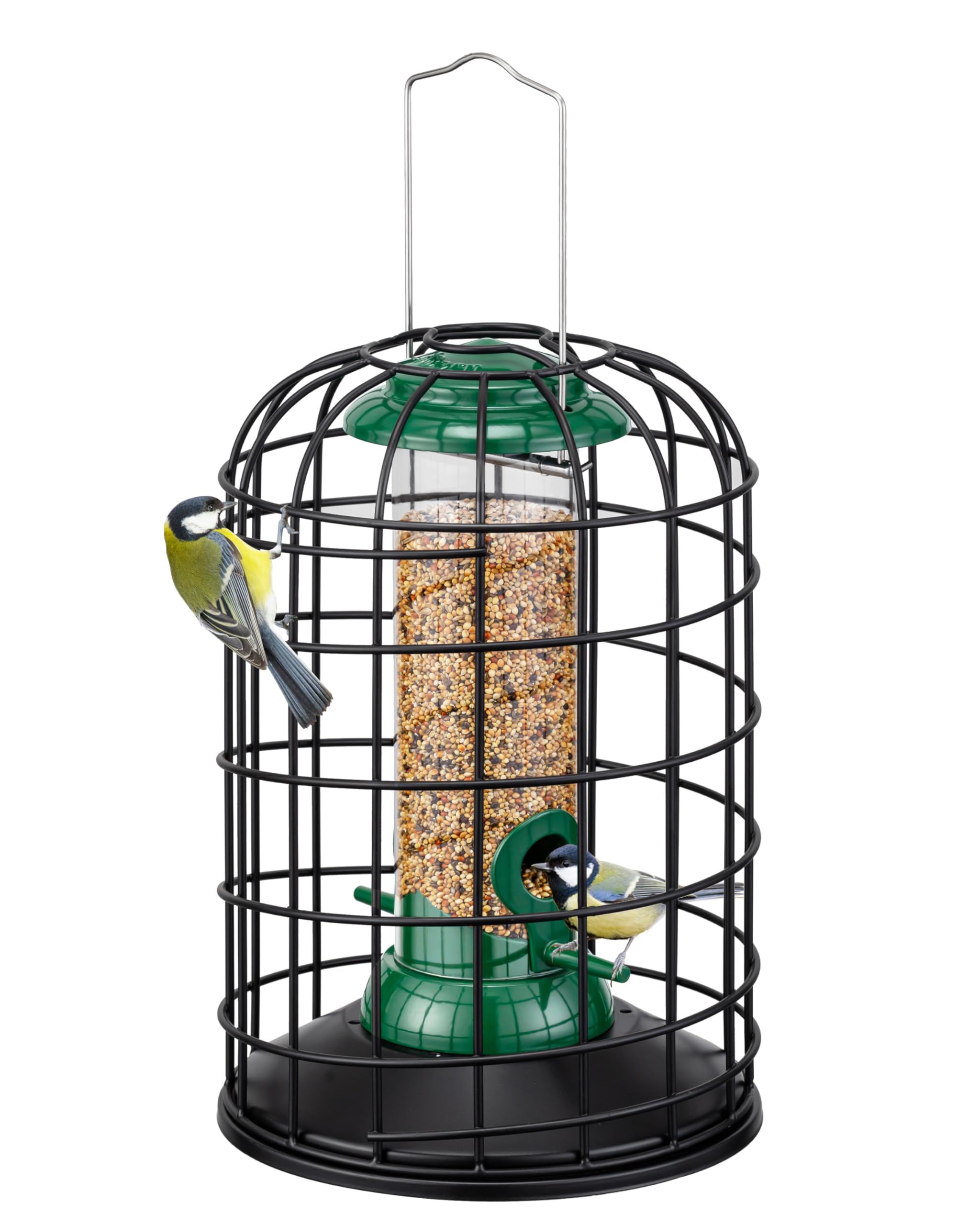 iBorn Squirrel Proof Bird Feeder with Squirrel, Pestoff Hanging Wild ...