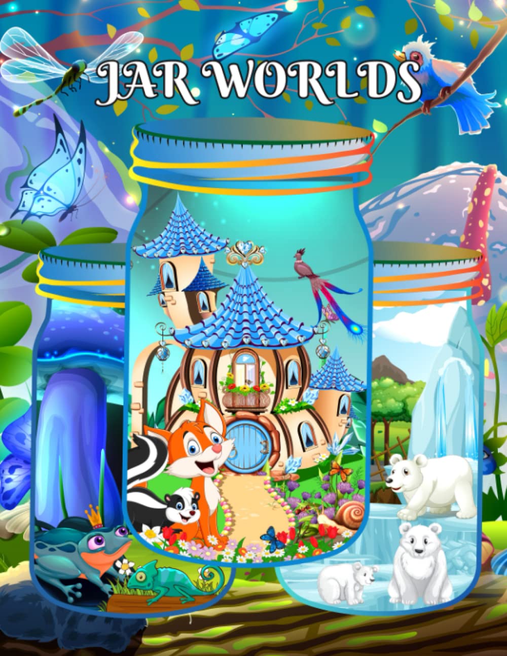 Amazon.com: Jar Worlds Coloring Book: Coloring book with adorable ...