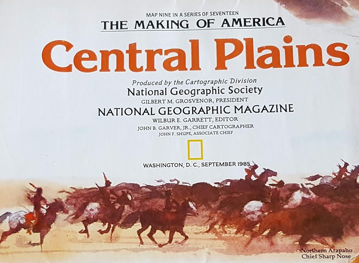 The Making of America - CENTRAL PLAINS (National Geographic Map 9th in ...