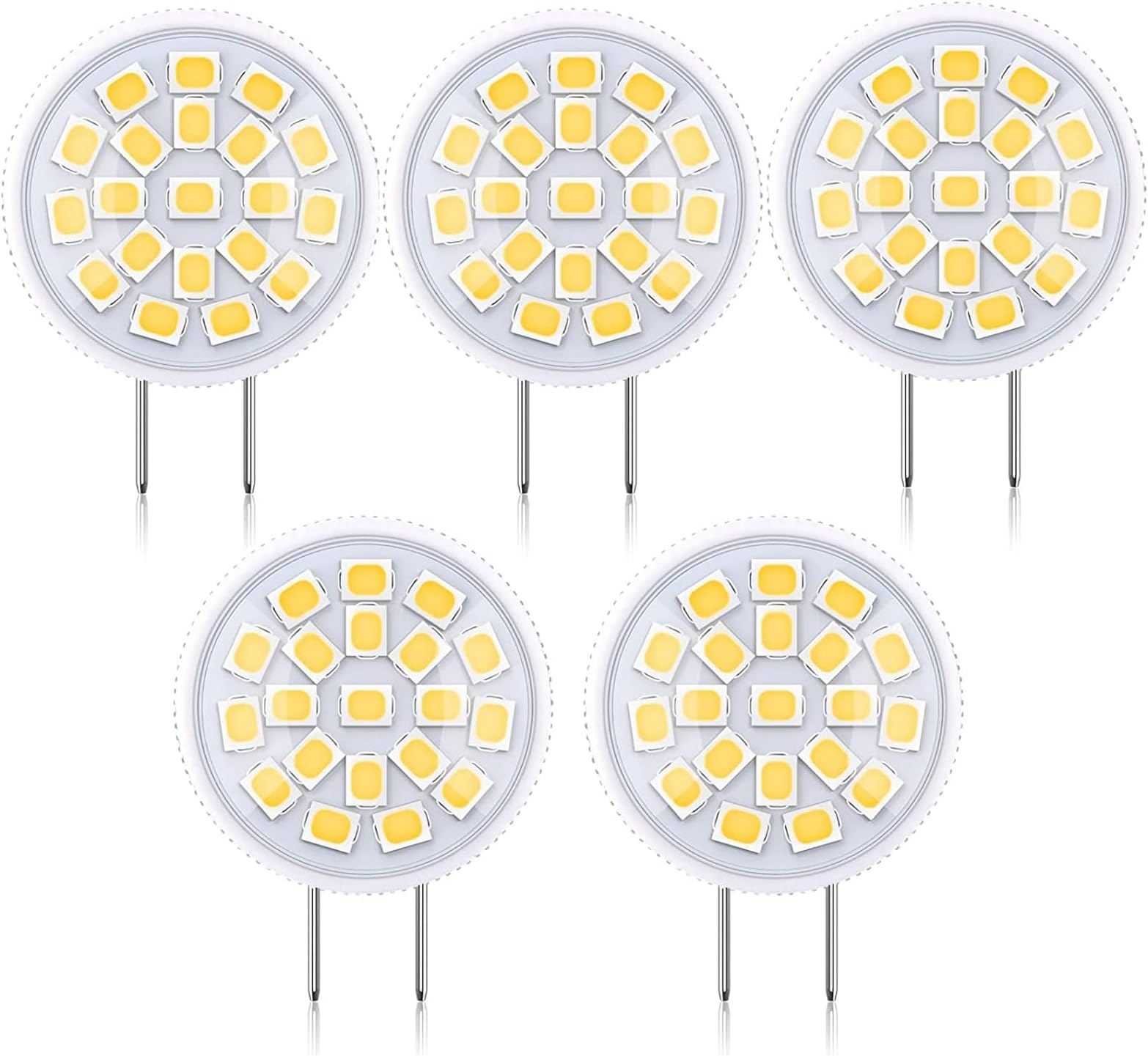 Lxcom Lighting G8 LED Bulb 10W Ceramic Corn Light Bulbs(4 Pack)-2835 ...