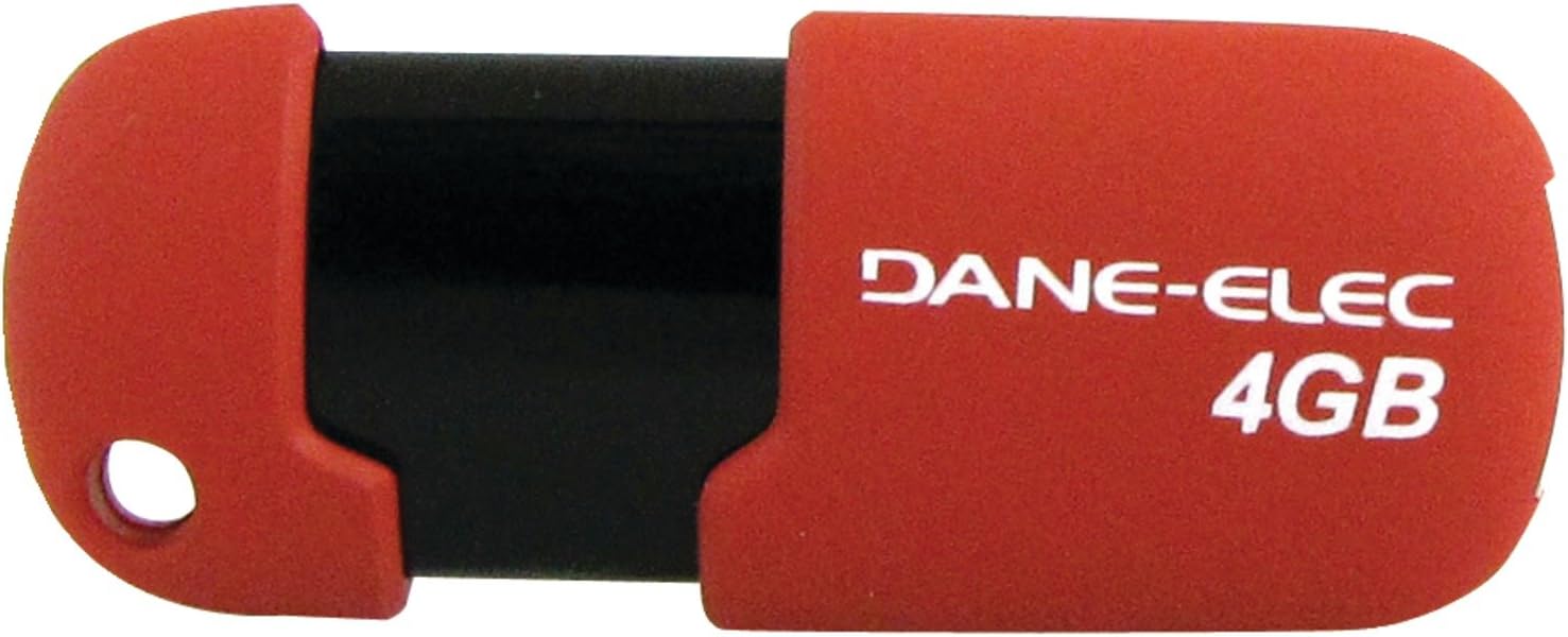 Amazon.com: Capless USB Pen Drive (4Gb; Red) - DANE ELEC : Electronics