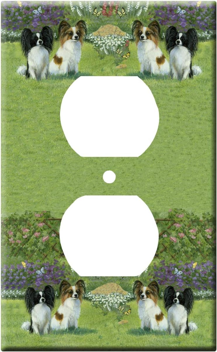 Amazon.com: Gone Doggin Papillon 2A Electrical Outlet Plate – Metal ...
