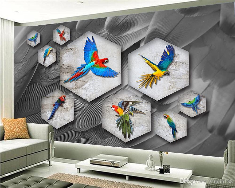 Parrots Design Room Parrot Glass Wall Art