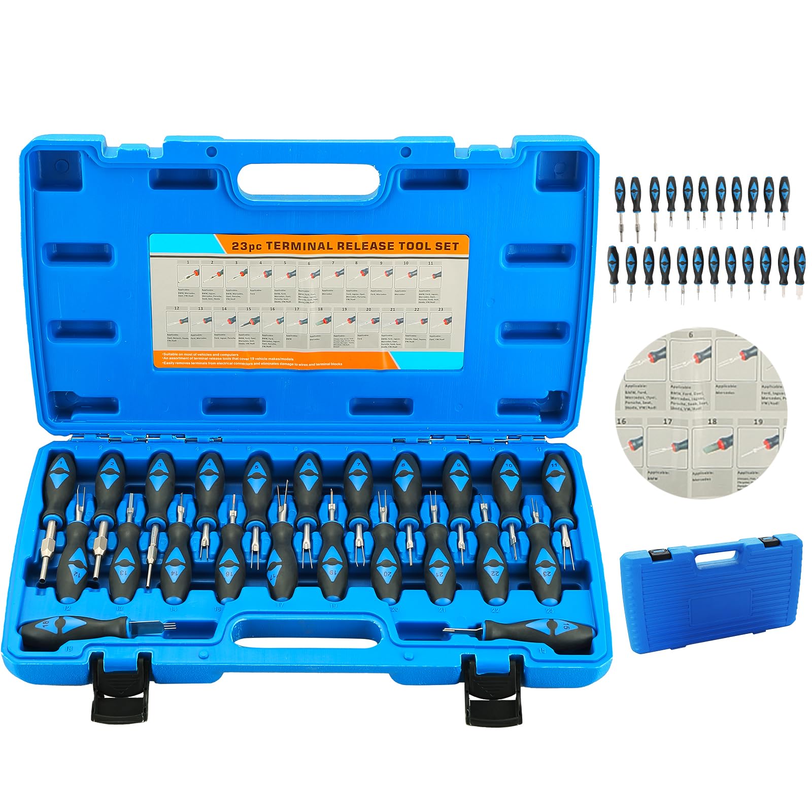 DASBET Terminal Release Kit | 23 PCS Universal Wire Connector Removal ...