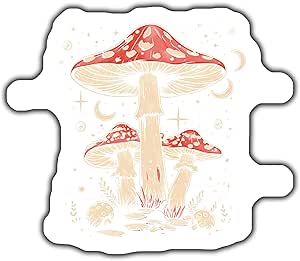 Amazon.com - Cute Mushroom Stickers for Laptop Decor, Aesthetic Fungal ...