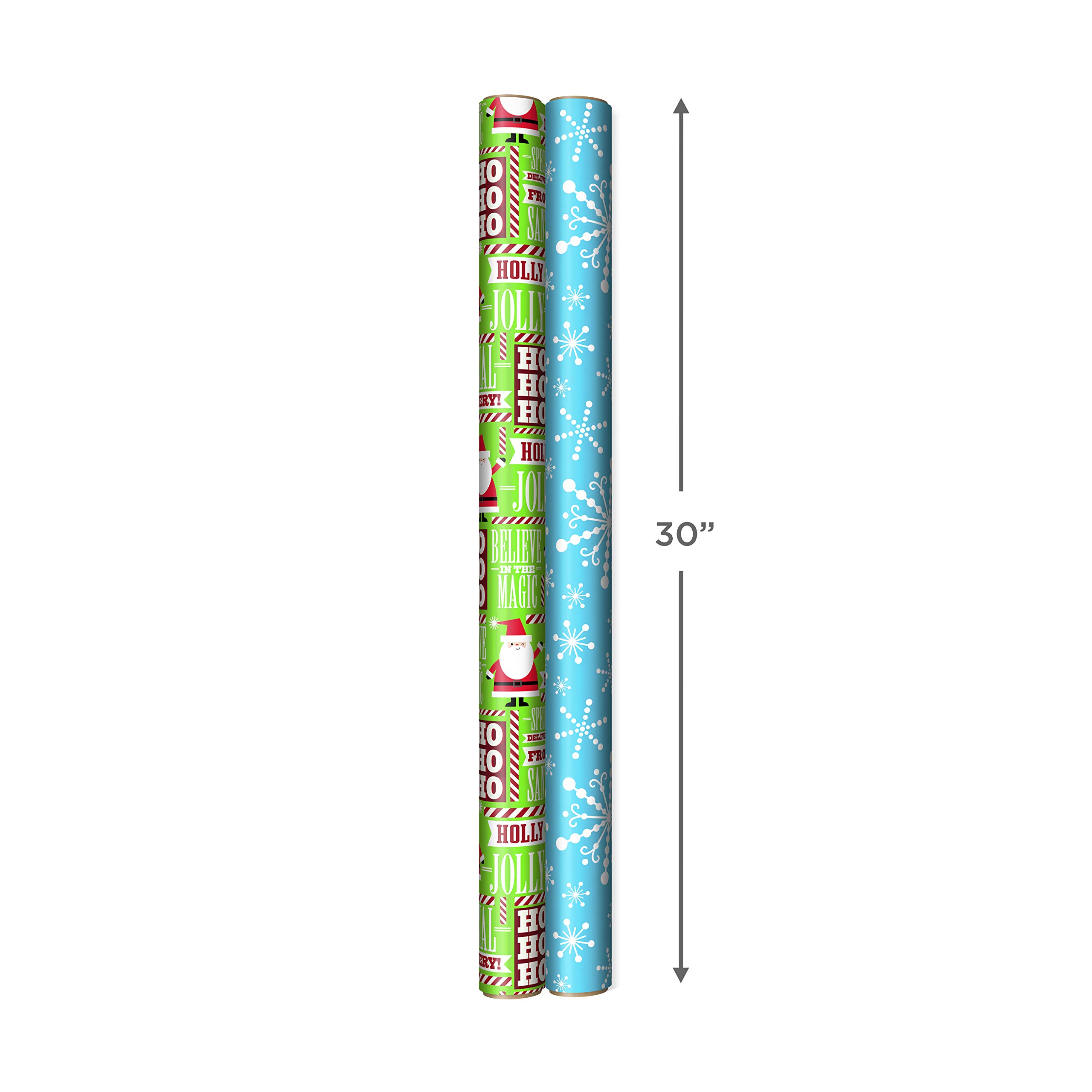 Snapklik.com : Hallmark Reversible Christmas Wrapping Paper For Kids - Bulk