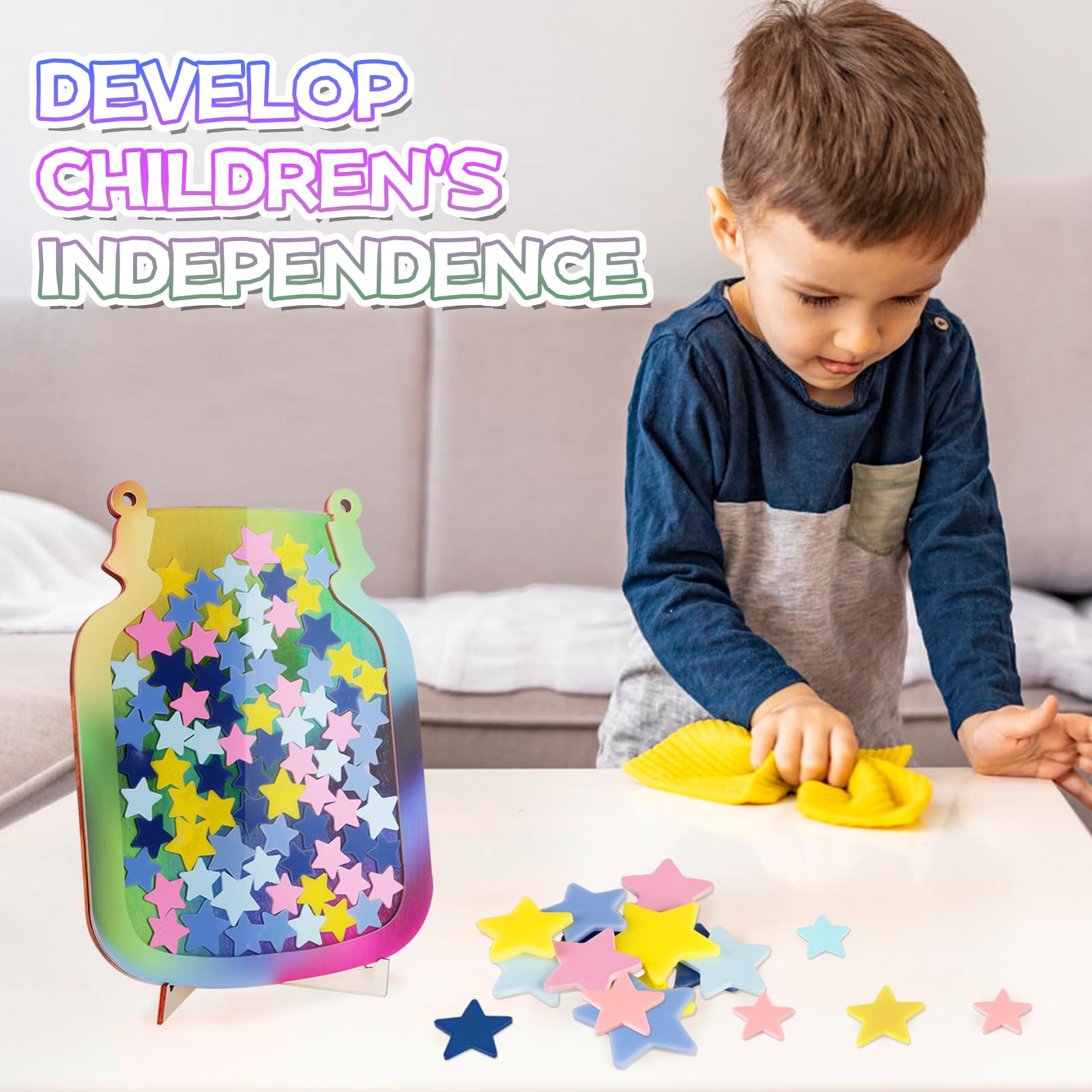 Snapklik.com : Stars Reward Jar, 100 Stars Classroom Reward Jars For ...