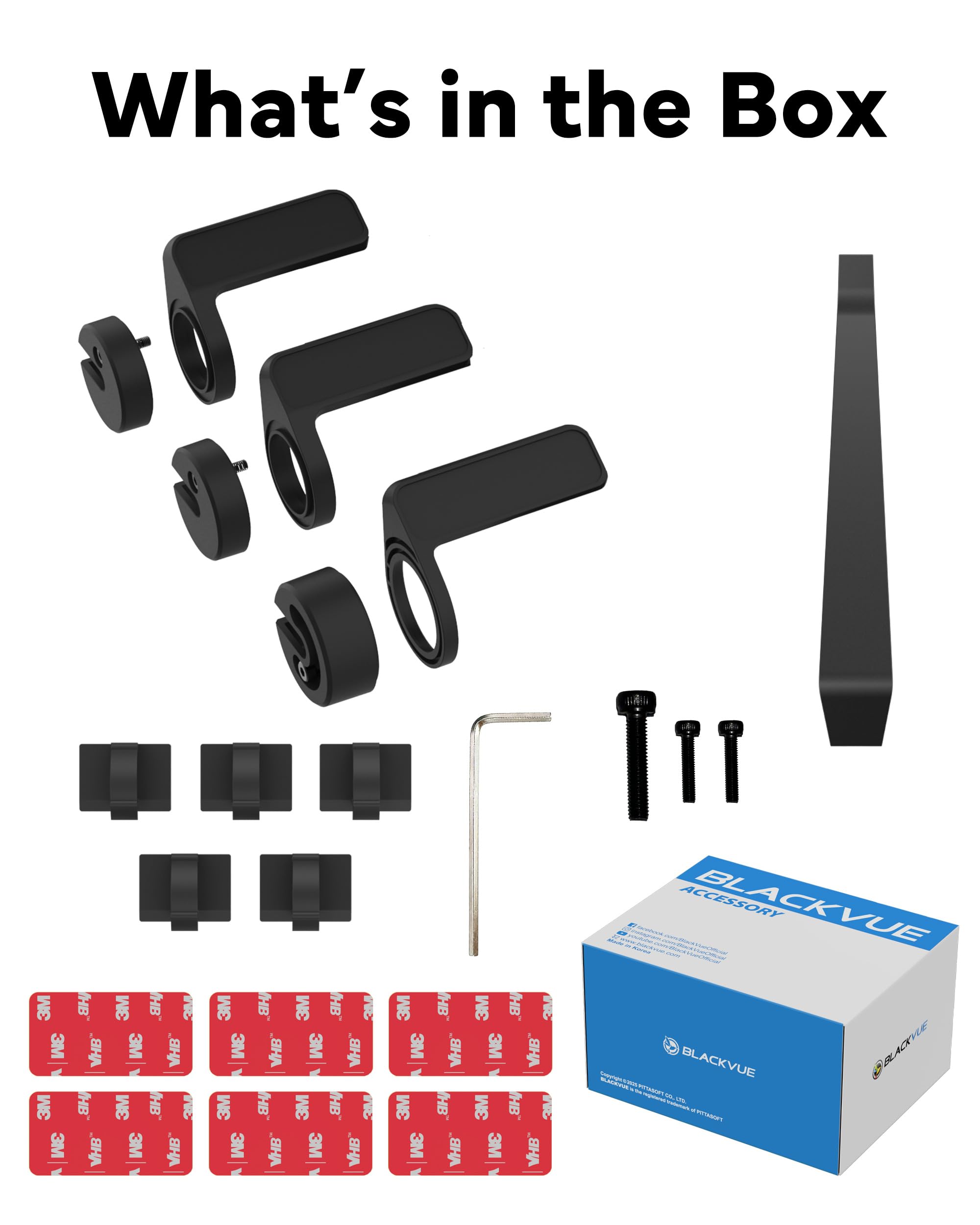 Snapklik.com : BlackVue DR770X Box Pro Mount Kit Replacement Mounts ...