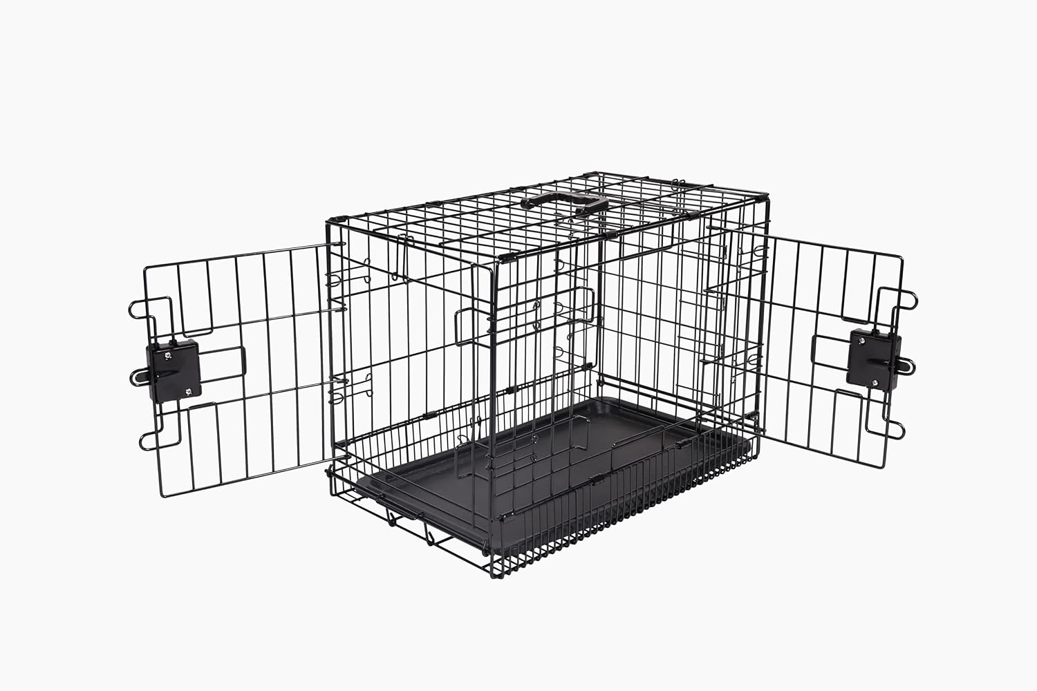 Amazon Basics XS Metal Dog Crate/Cage with Tray, Durable and Foldable ...
