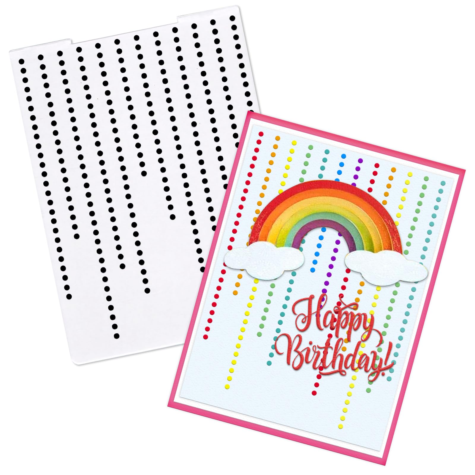 Snapklik.com : 3-D Textured Impressions Embossing Folder, Dot ...