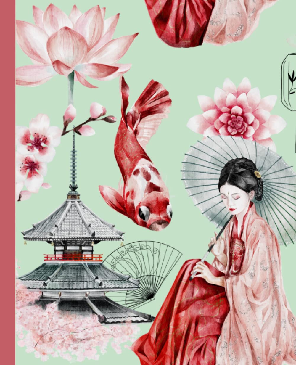 Amazon.com: Japanese Geisha Composition Notebook : 7.5 x 9.25 | Lined ...