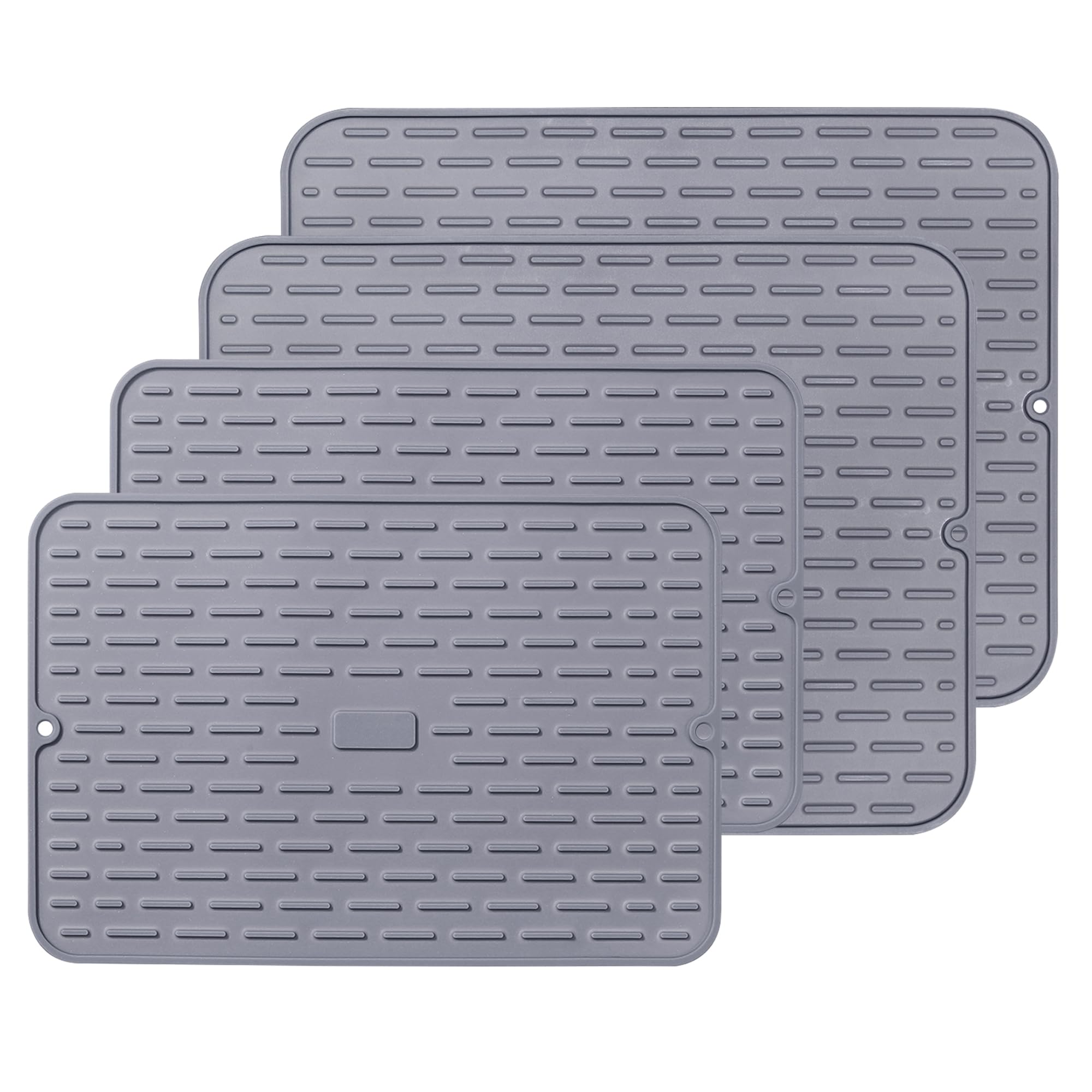 Amazon.com: To encounter Set of 4 Silicone Dish Drying Mat - 2 Pack 15 ...