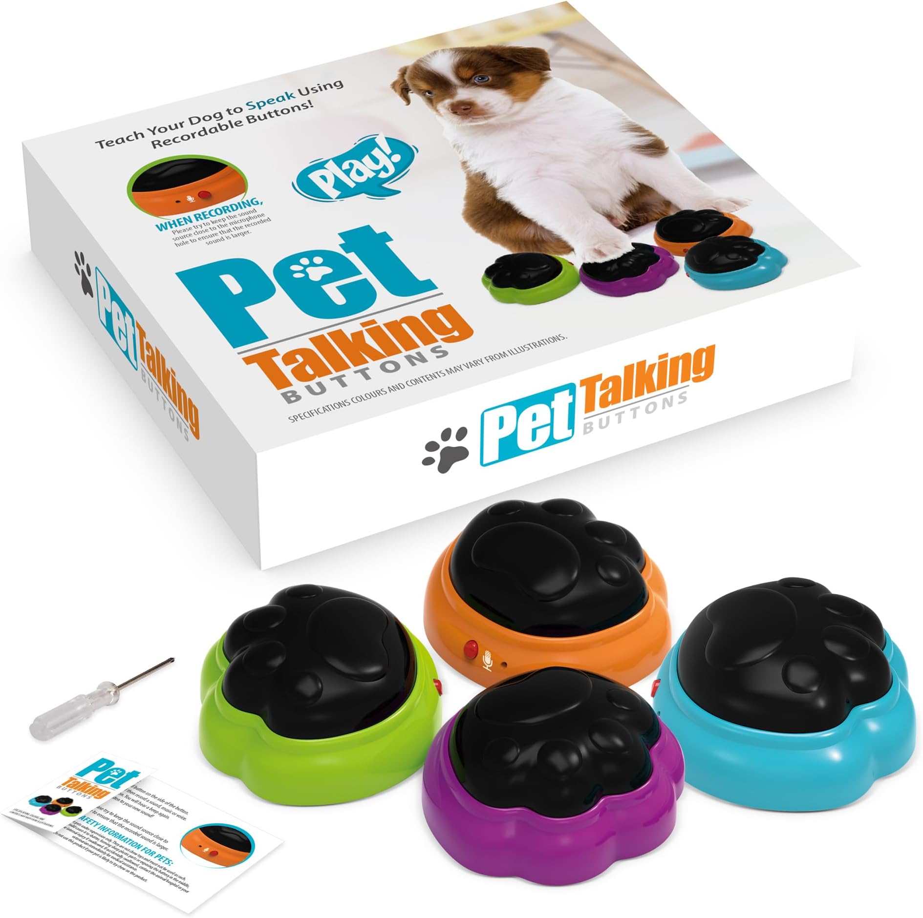 Amazon.com : havit Dog Buttons Talk - Set of 4 Dog Communication ...