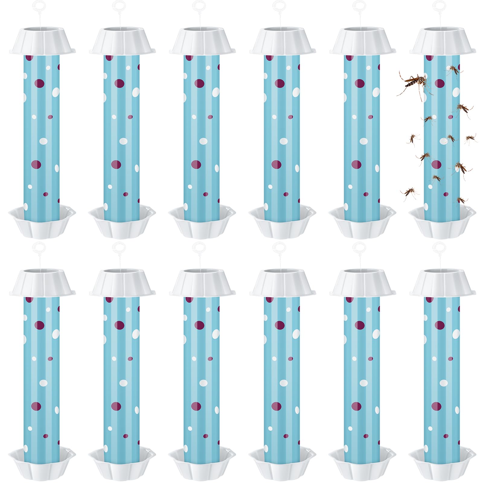 Amazon.com : 12 Pcs Sticky Fly Trap Fly Stick Indoor Outdoor Long ...