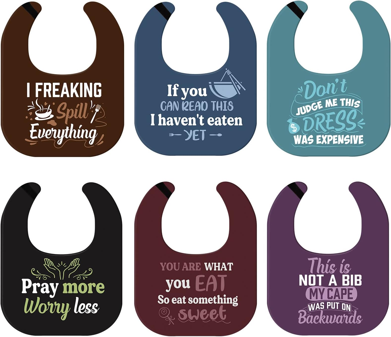 Amazon.com: Funny Adult Bibs Washable Waterproof Bibs, Reusable Adult ...