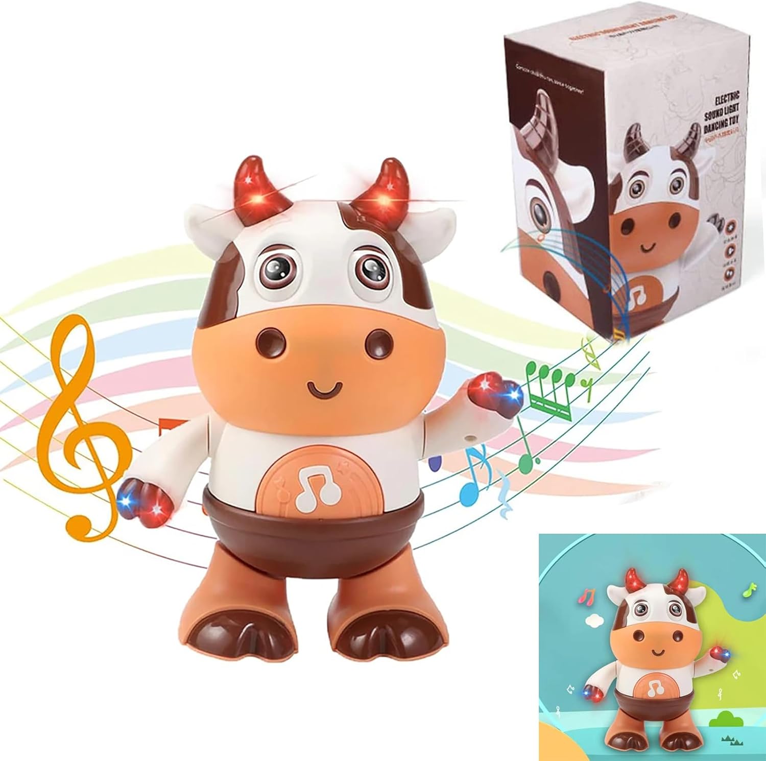 Amazon.com: Baby Cow Musical Toys - 2024 New Musical Cow Toy, Baby ...