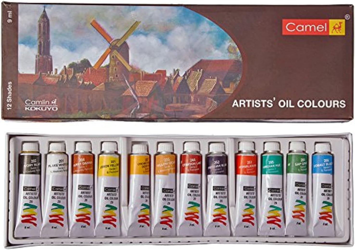 Camel Artist's Oil Color Box - 9ml tubes, 12 Shades : Amazon.in: Home ...