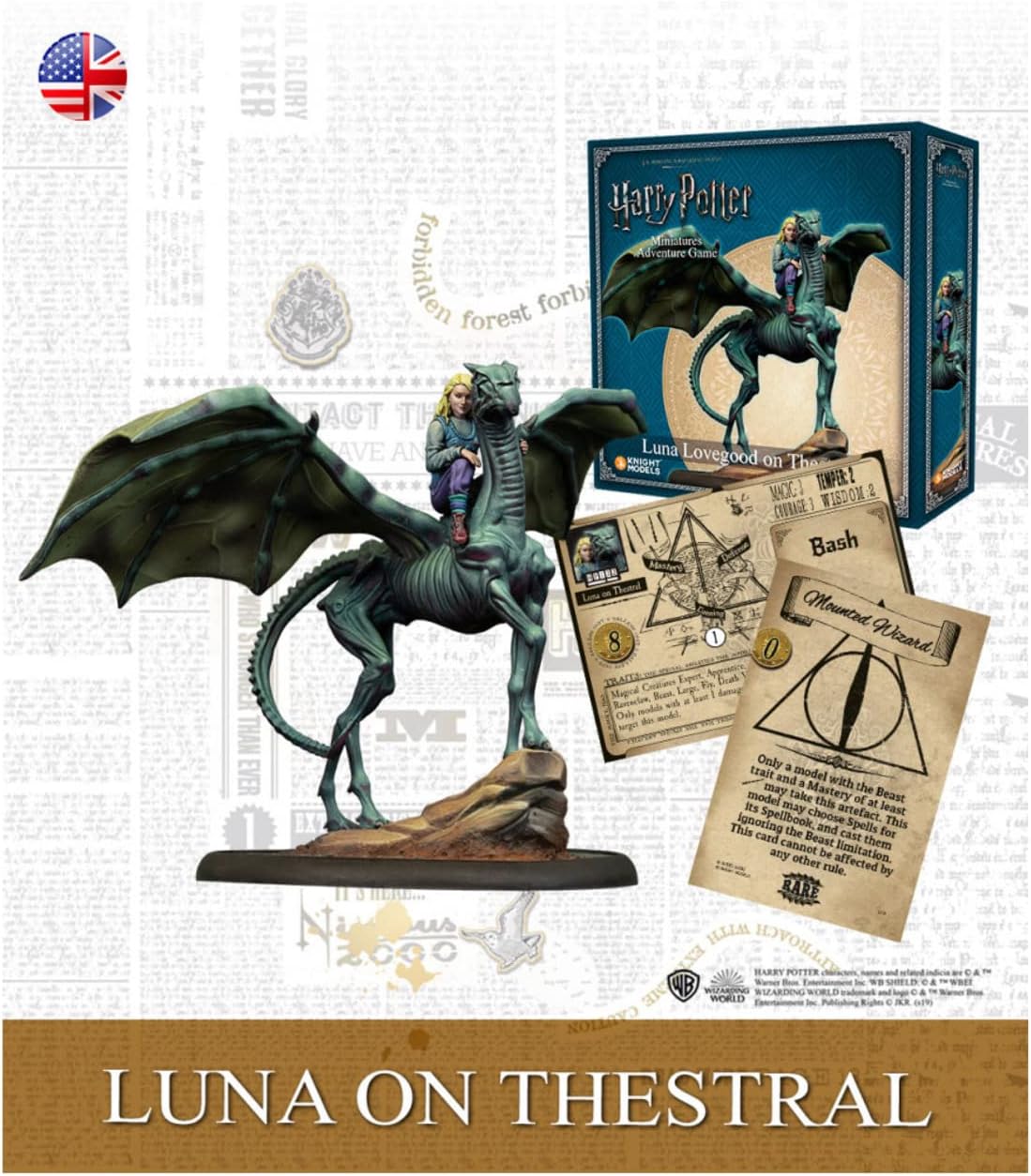 Knight Models Harry Potter Miniature Game: Luna On Thestral – 35MM ...