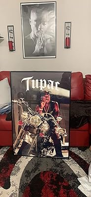 Poster Foundry Tupac 2Pac Motorcycle Photo Poster - 90s Hip Hop India ...