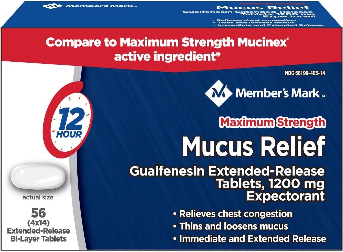 Amazon.com: Kirkland Signature Mucus Relief Chest Guaifenesin 400 mg ...