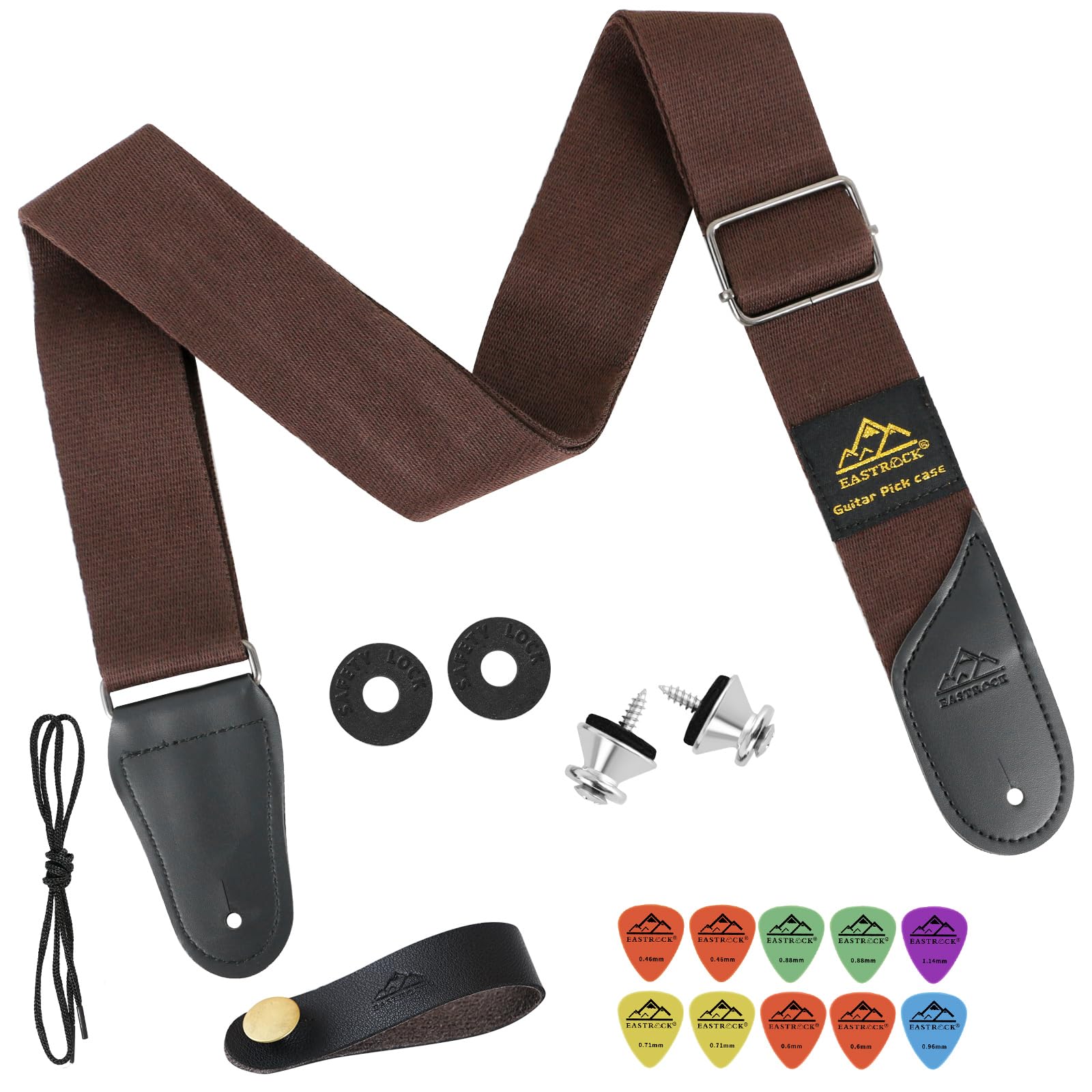 Amazon.com: EASTROCK Guitar Strap 17 Set, Adjustable Cotton Straps with ...