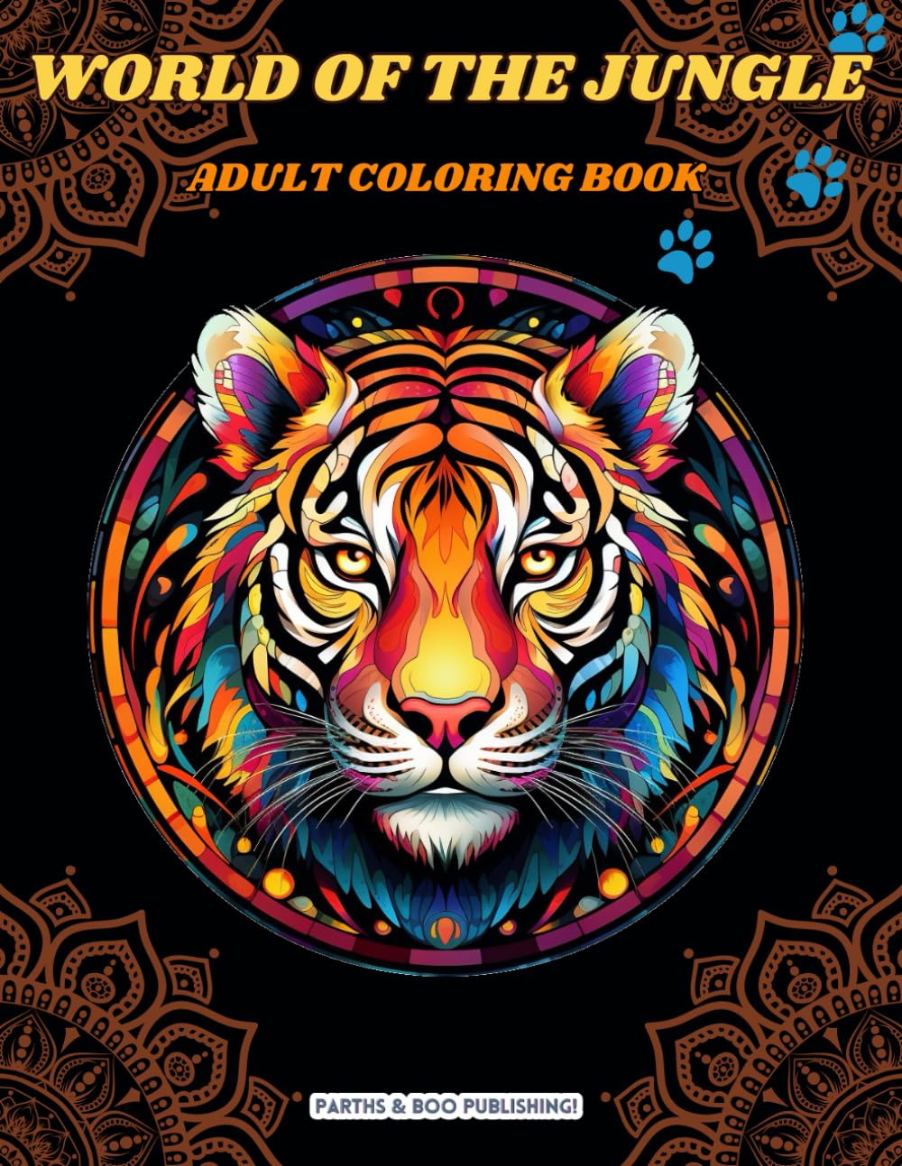Amazon.com: World of the Jungle: Jungle Animal Coloring Book for Adults ...