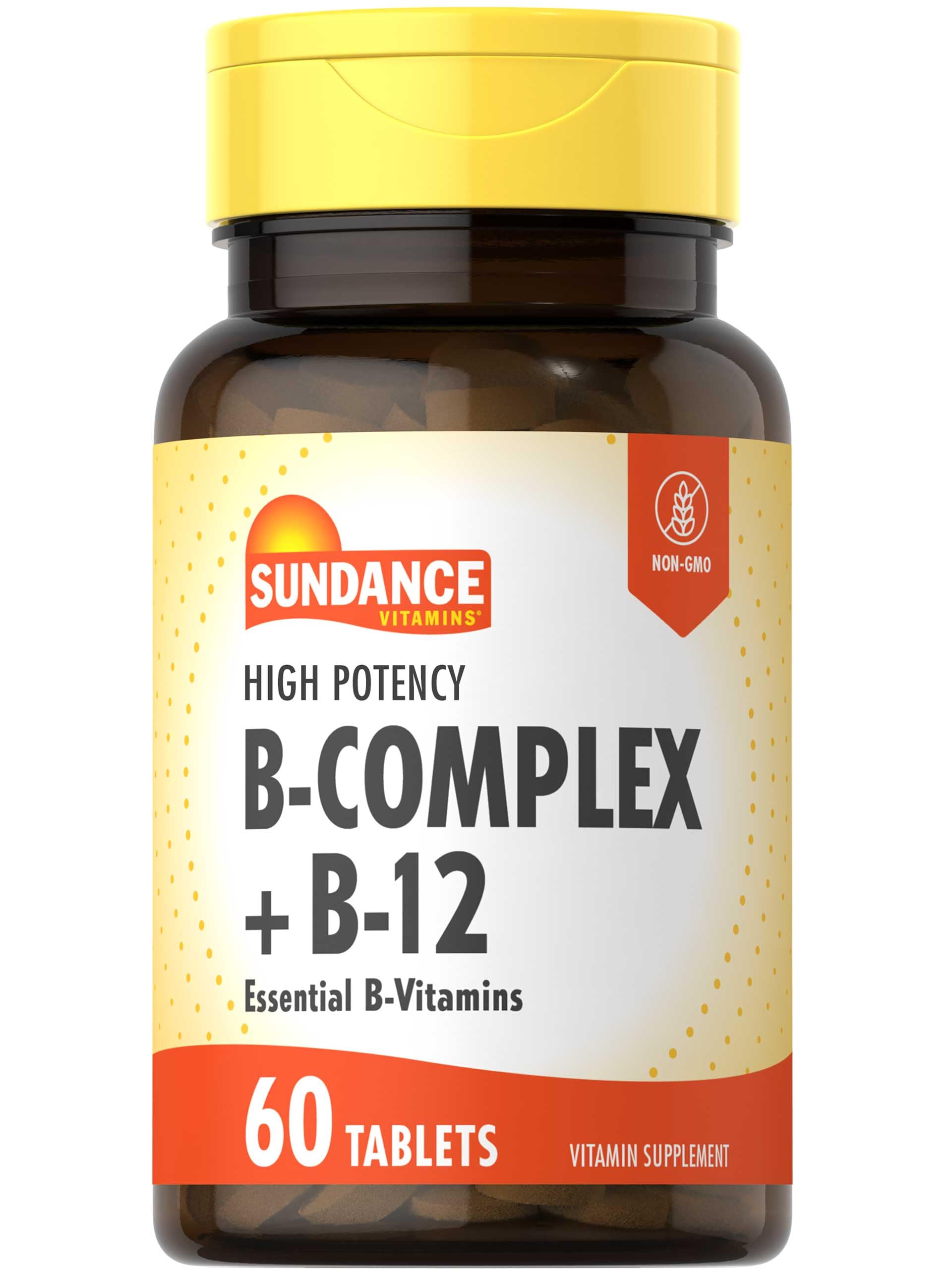 Amazon.com: Sundance Vitamin B-Complex | with B-12 | 60 Tablets | High ...