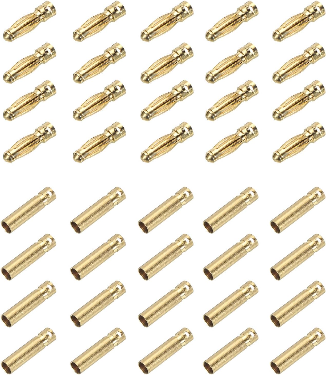 Amazon.com: MECCANIXITY 20 Pairs Banana Plugs Connector 3mm Male Female ...